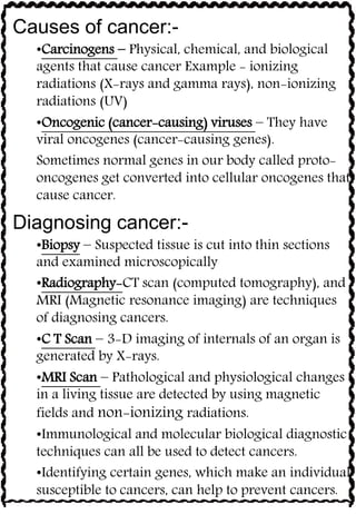Human Diseases Cancer