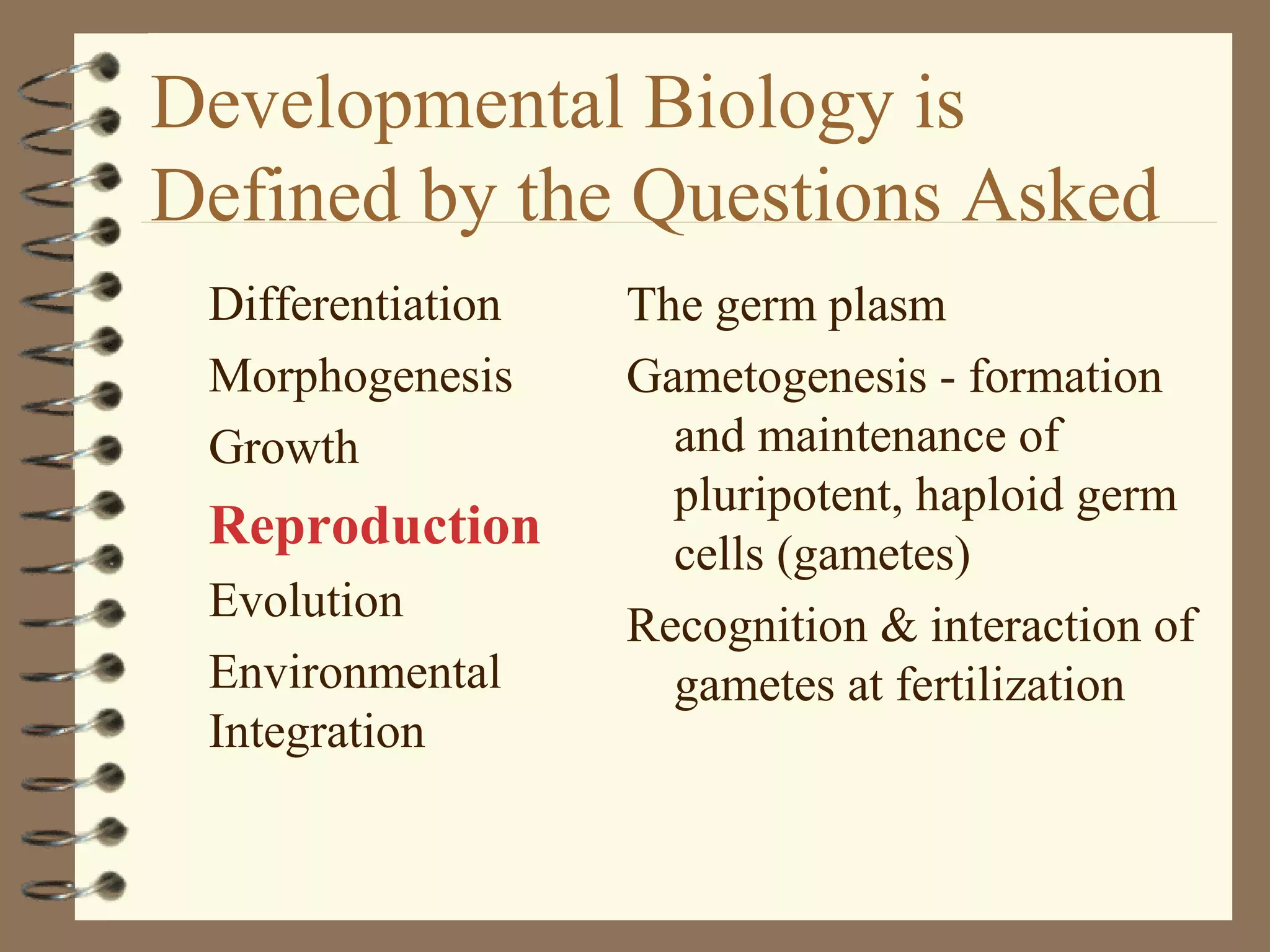 Introduction of development biology | PPT