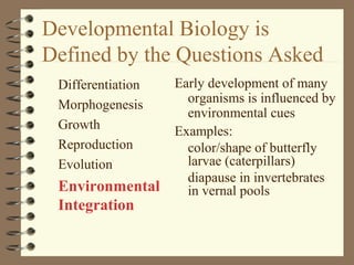 Introduction of development biology | PPT