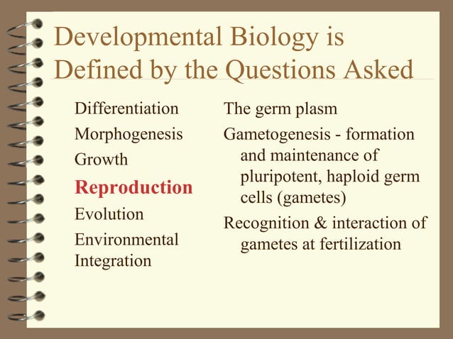 Introduction of development biology | PPT | Biological Sciences | Science