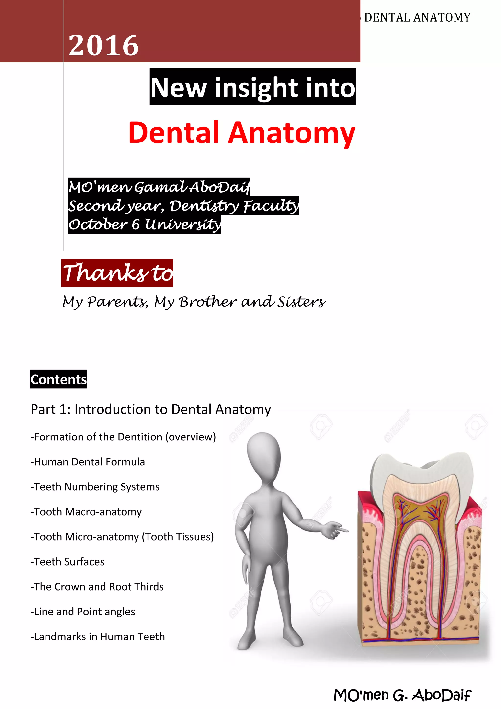Introduction to Dental Anatomy | PDF