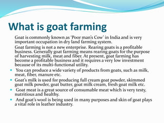 Goat farming | PPTX