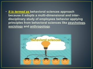 Introduction To Behavioral Sciences In Administration | PPTX
