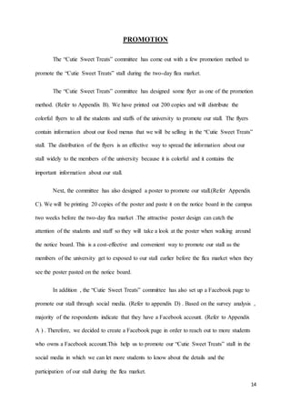 Introduction for Business Proposal for UTAR Flea Market | DOCX
