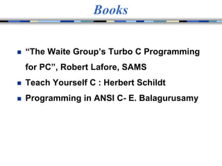 Introduction to C programming | PPTX