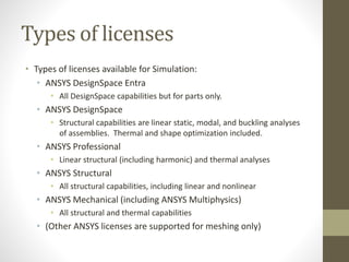 Introduction to ANSYS Workbench | PPTX