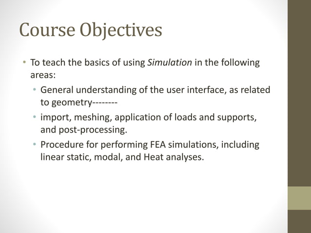 Introduction To Ansys Workbench Pptx Physics Science