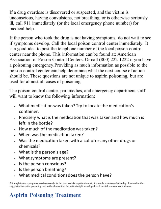 aspirin toxicity | PDF