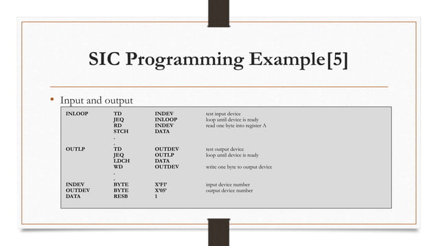 Introduction to Simplified instruction computer or SIC/XE | PPTX