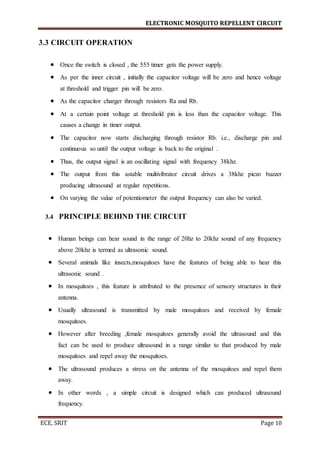 Electronic Mosquito Repellent Circuit. | DOCX