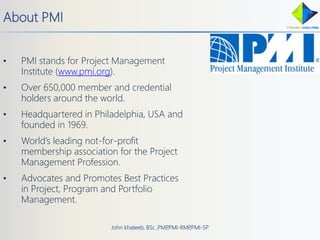 Project Management Professional PMI-PMP Based on PMBOK 6th Edition | PPTX