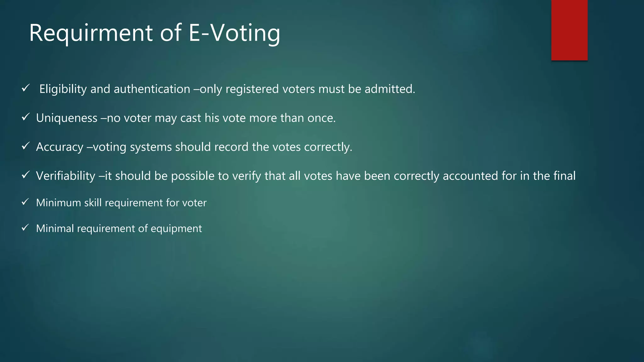 online E-voting system | PPTX