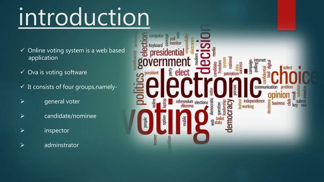 online E-voting system | PPTX | Internet | Computing