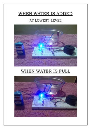 PHYSICS INVESTIGATORY PROJECT ON WATER LEVEL INDICATOR | DOCX