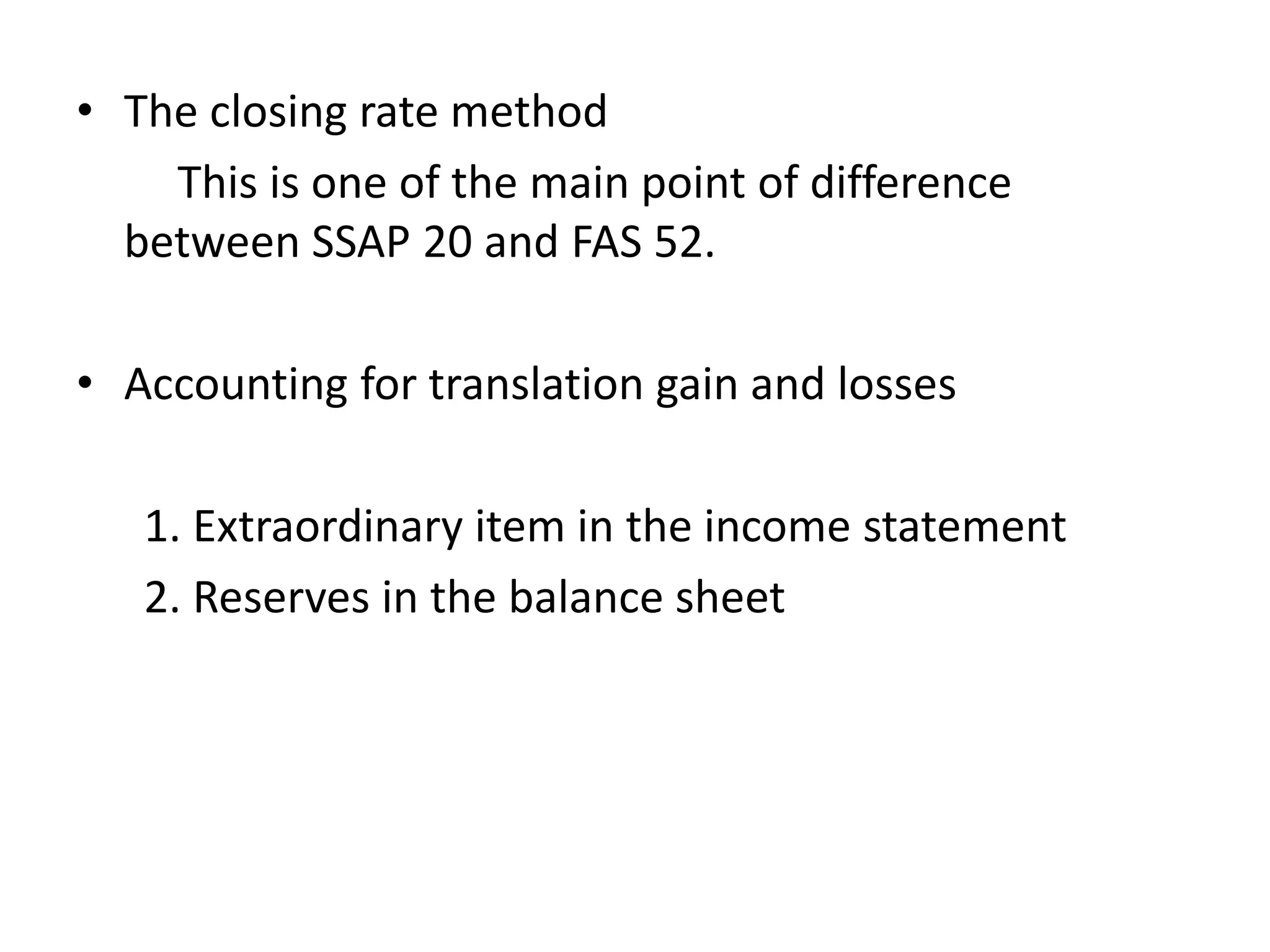 foreign currency translation | PPTX