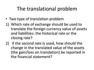 foreign currency translation | PPTX | Stocks and Bonds | Personal Investing