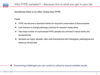 Cancer Research & the Challenges of FFPE Samples – An Introduction | PDF