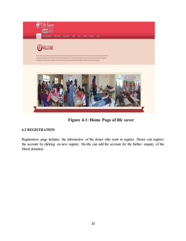 Full report on blood bank management system | PDF