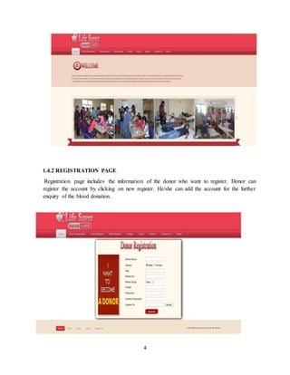 Full report on blood bank management system | PDF