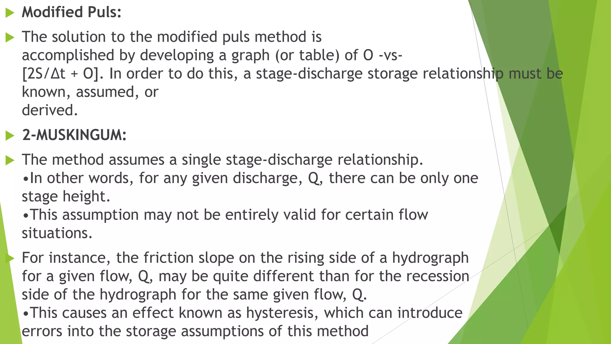 Presentation aboout flood routing | PPTX