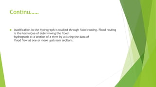 Presentation aboout flood routing | PPTX