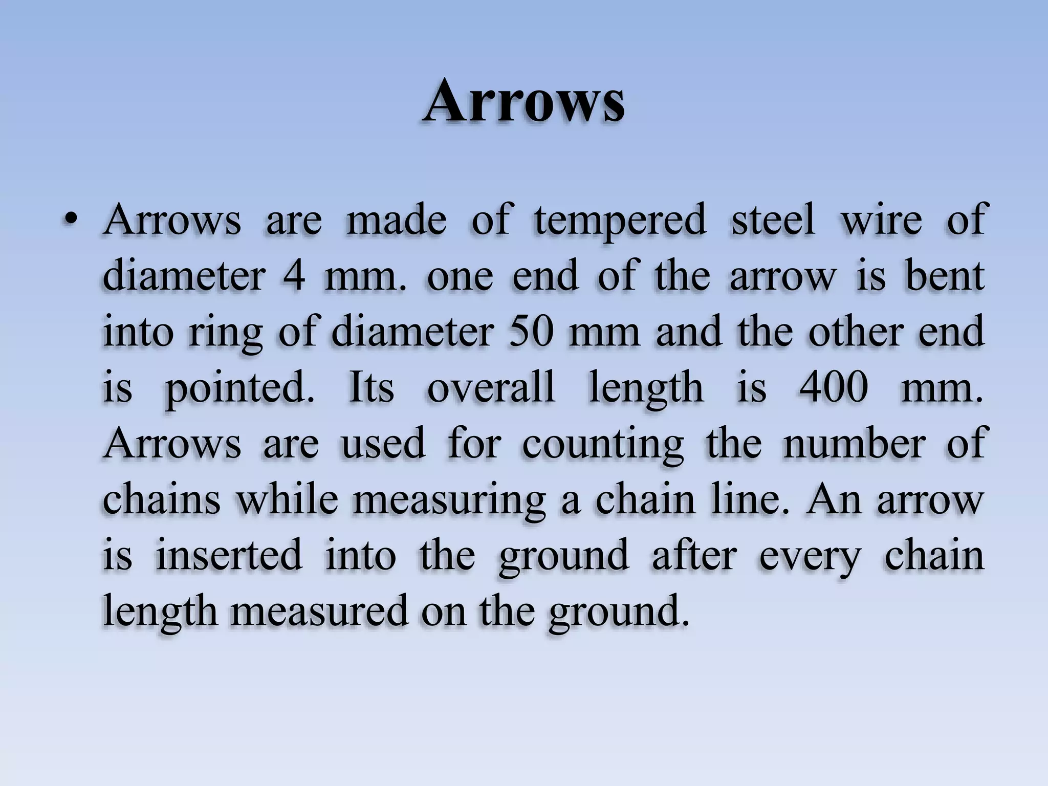 Introduction on instruments used for chaining | PPTX