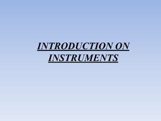Introduction on instruments used for chaining | PPTX