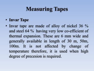 Introduction on instruments used for chaining | PPTX
