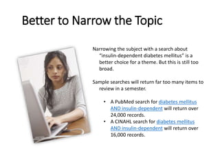 Introduction to Information Literacy for the Health Sciences Student | PPT