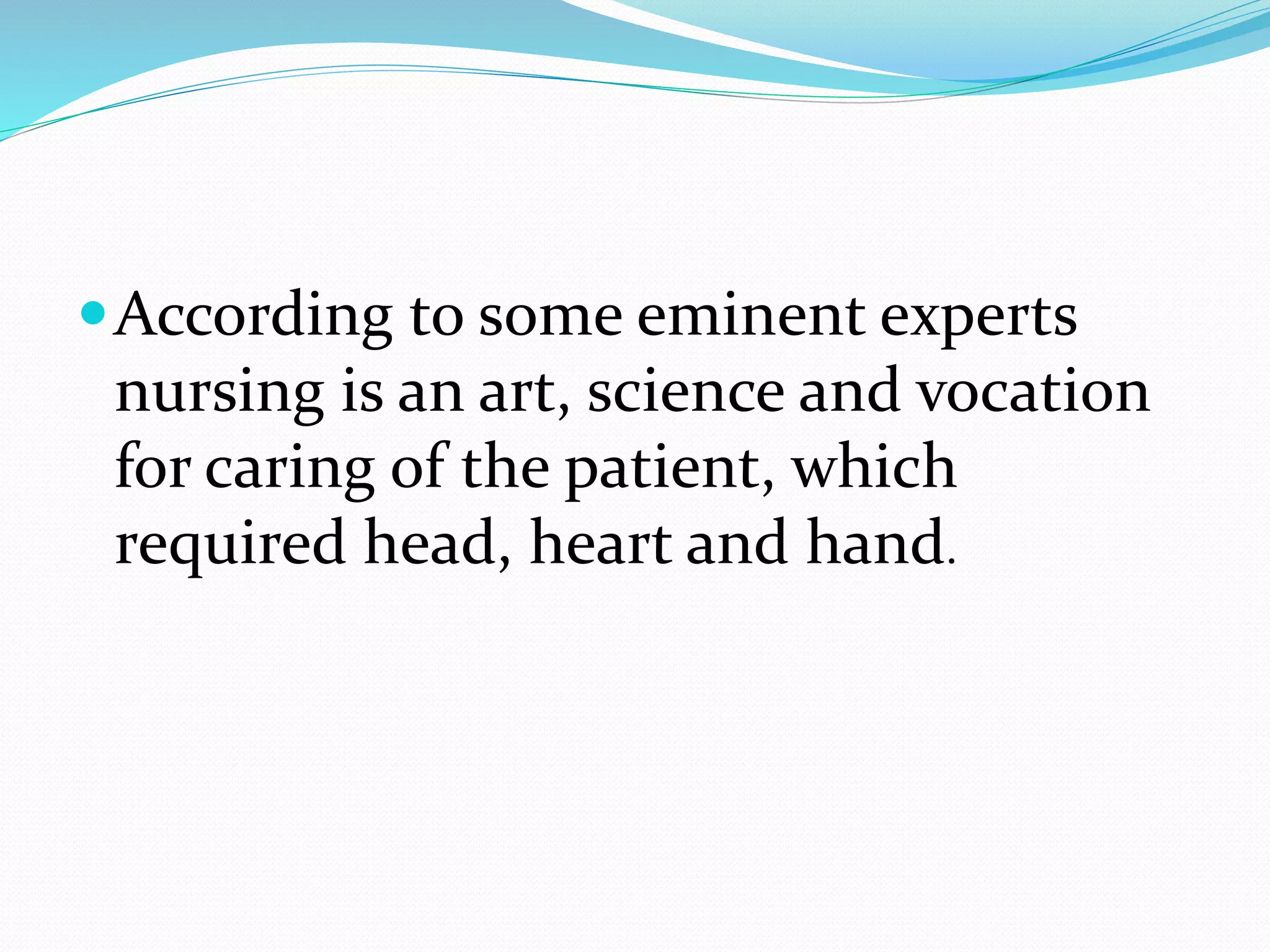 Introduction TO NURSING | PPTX