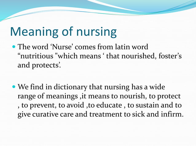 Introduction TO NURSING | PPTX