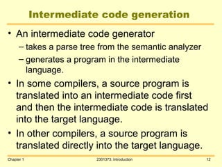 Introduction to Compiler | PPT