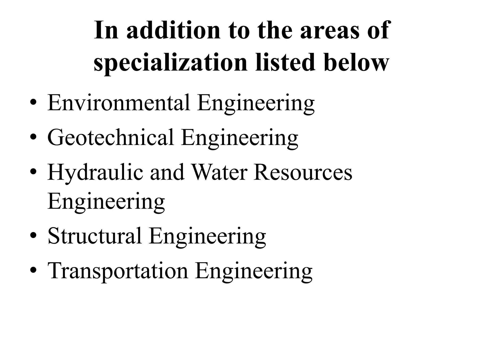 Introduction of civil engineering and specialization | PPTX