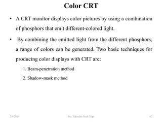 B. SC CSIT Computer Graphics Unit1.1 By Tekendra Nath Yogi | PPTX