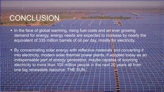 SOLAR THERMAL PLANT | PPTX
