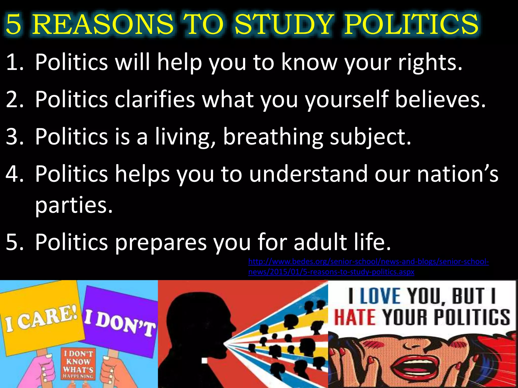 INTRODUCTION: THE CONCEPTS OF POLITICS AND GOVERNANCE | PPTX