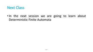 Introduction TO Finite Automata | PPTX