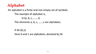 Introduction TO Finite Automata | PPTX