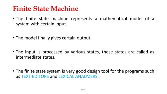 Introduction To Finite Automata Ppt