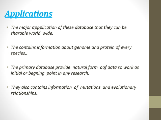 Introduction OF BIOLOGICAL DATABASE | PPTX
