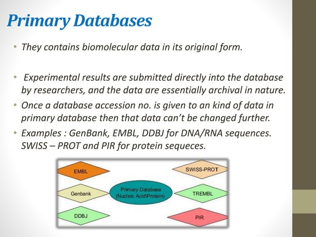 Introduction OF BIOLOGICAL DATABASE | PPTX