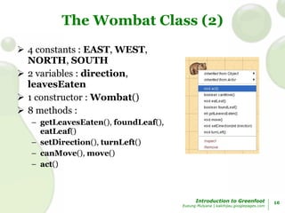 Greenfoot Introduction (2) | PPT