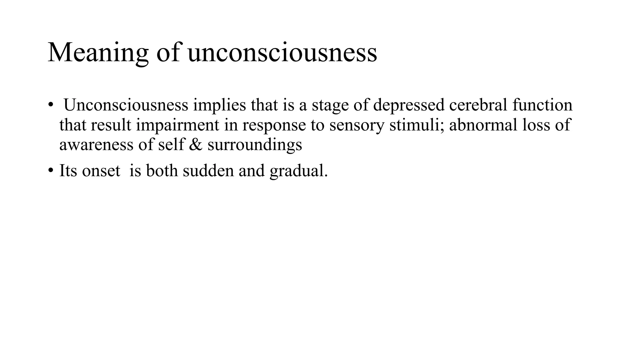 unconsciousness | PPTX