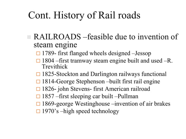 01 Introduction (Railway Engineering Lectures هندسة السكك الحديدية & Dr. Walied A. Elsaigh) | PDF