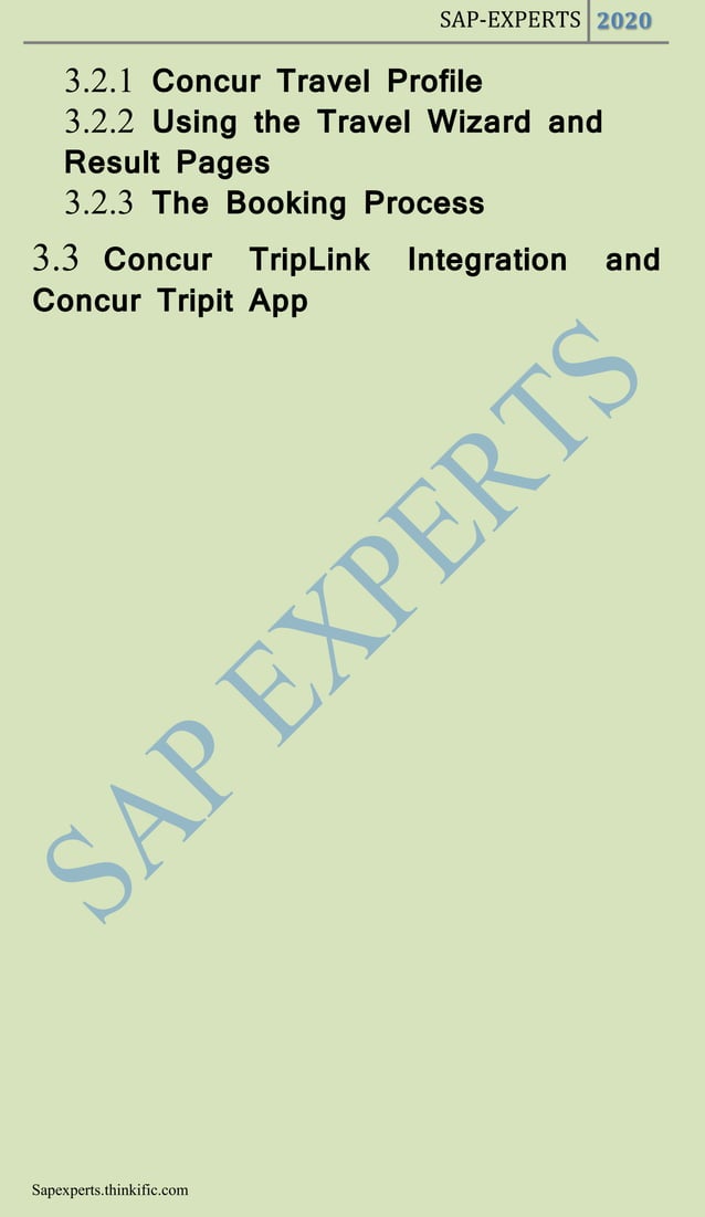 Learn SAP Concur | PDF