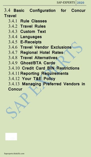 Learn SAP Concur | PDF