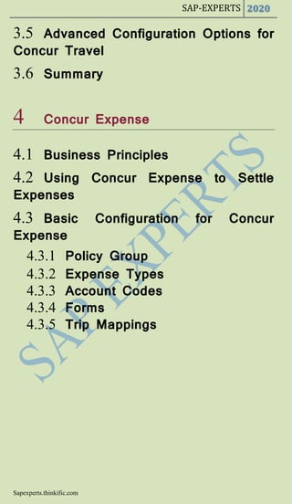 Learn SAP Concur | PDF