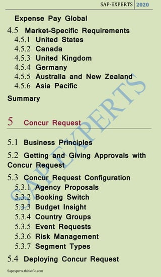 Learn SAP Concur | PDF