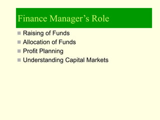 Introduction of financial management | PPT