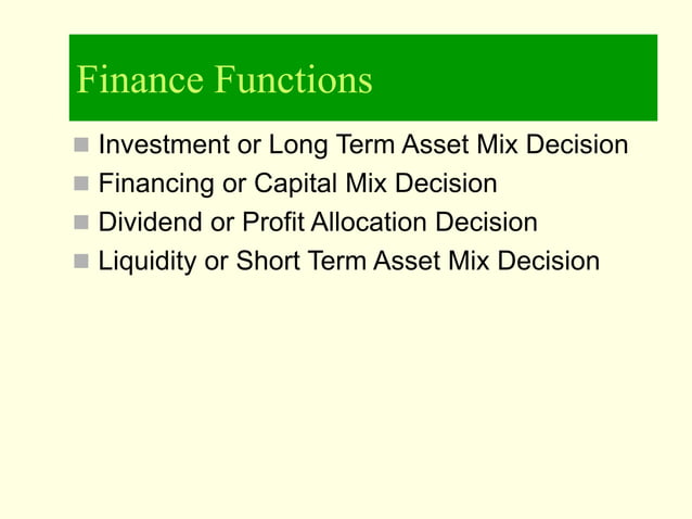 Introduction of financial management | PPT